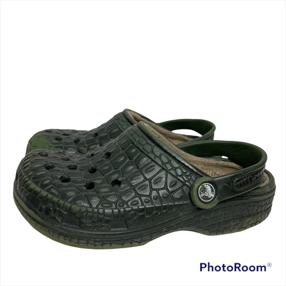 CROCS | Shoes | Crocs Green Crocodile Clog Mule | Poshmark